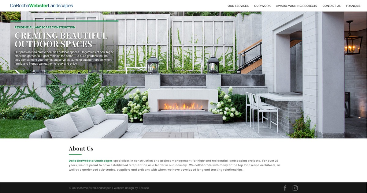 Landscape Construction Work - DaRochaWebsterLandscapes